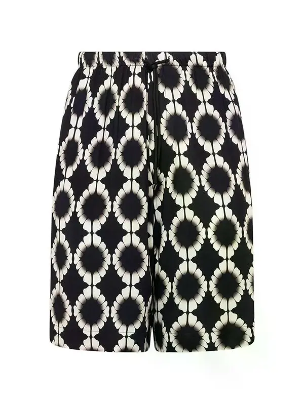 LANEUS Drawstring-fastening Bermuda Shorts