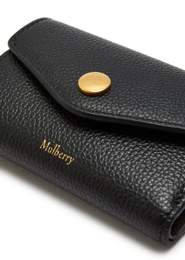 Mulberry Logo Grained Leather Wallet