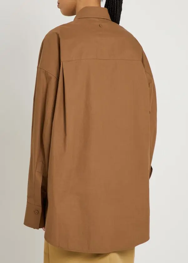 ARMARIUM Cotton-poplin Shirt - Brown