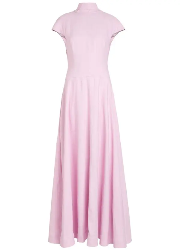 ARMARIUM Arielle Reverse Collar Maxi Dress - Pink