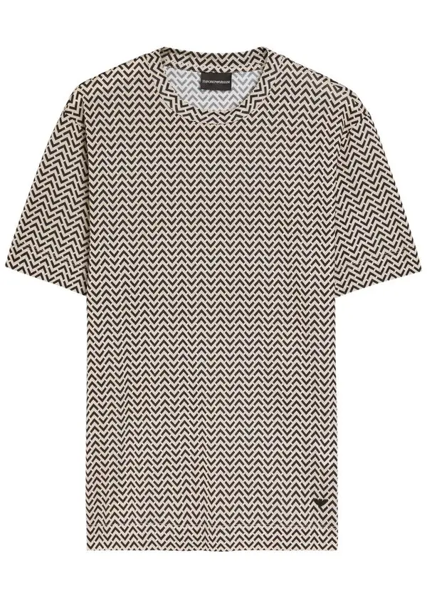 Emporio Armani Patterned Jersey T-shirt