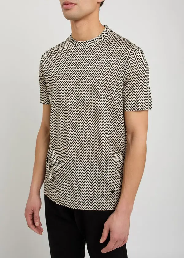 Emporio Armani Patterned Jersey T-shirt
