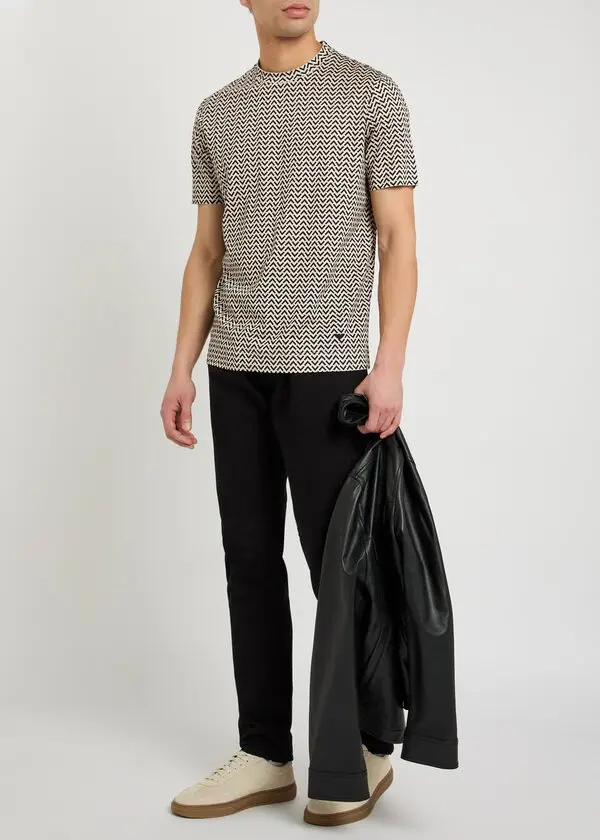 Emporio Armani Patterned Jersey T-shirt