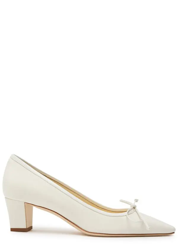 Manolo Blahnik Martebal 50 Woven Pumps