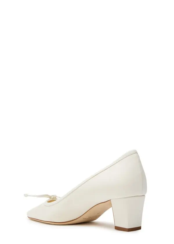 Manolo Blahnik Martebal 50 Woven Pumps