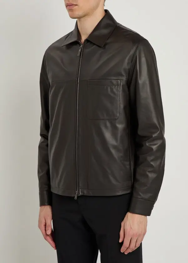 TOD'S Leather Overshirt
