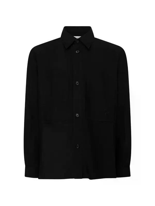 LANEUS Two-pocket Overshirt - Black