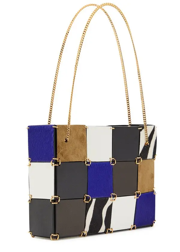 Khaite Emma Mini Panelled Leather Tote