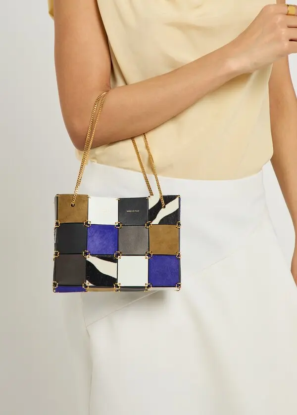 Khaite Emma Mini Panelled Leather Tote