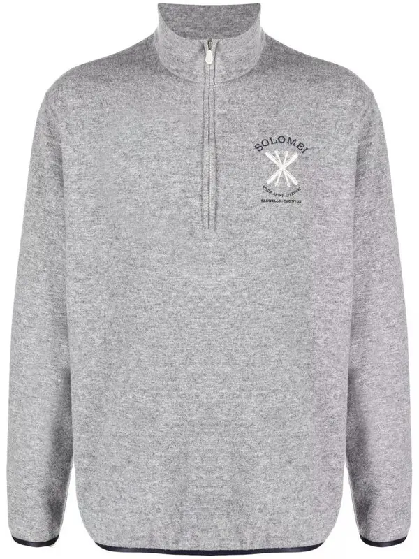 Brunello Cucinelli Embroidered Cotton-cashmere Sweatshirt