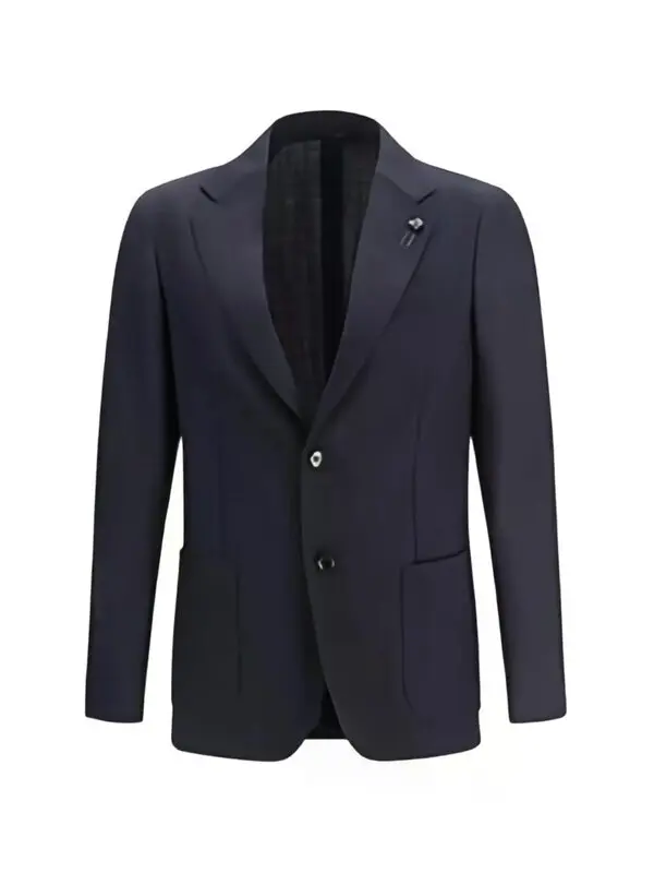 LARDINI Three-button Blazer - Blue