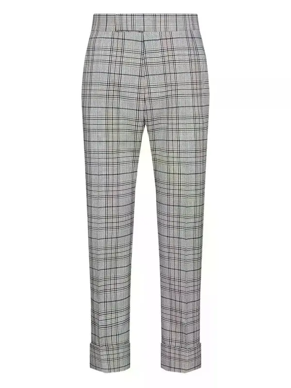 Thom Browne Check Patterned Trousers