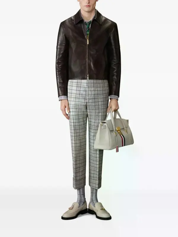 Thom Browne Check Patterned Trousers