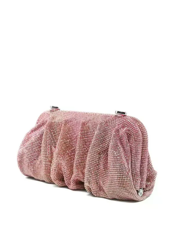 Benedetta Bruzziches Ruched Crystal-embellished Clutch