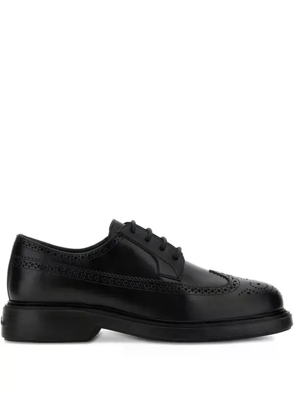 Hogan H704 Urbano Derby Shoes - Black
