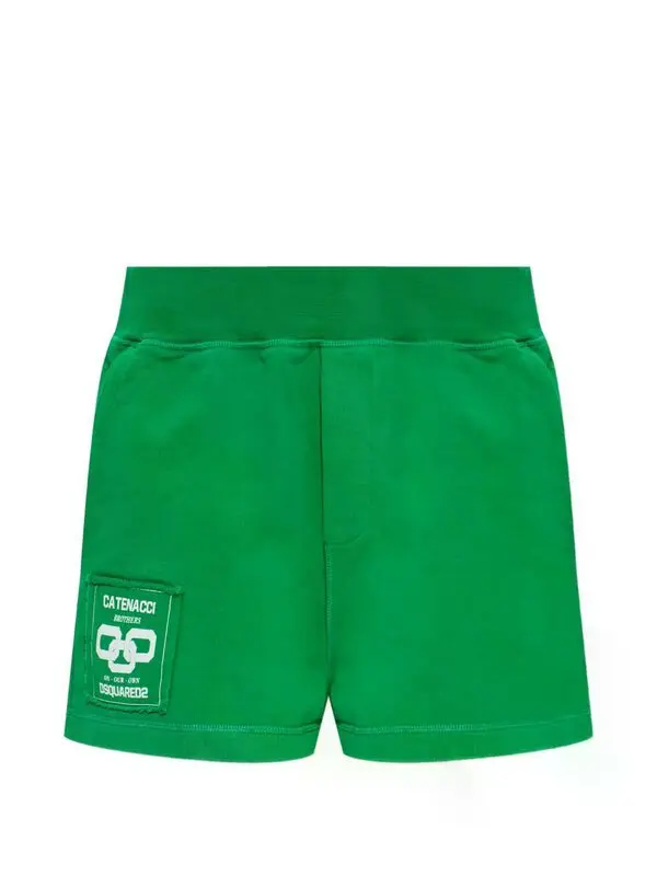 Dsquared2 Logo Patch Mini Shorts - Green