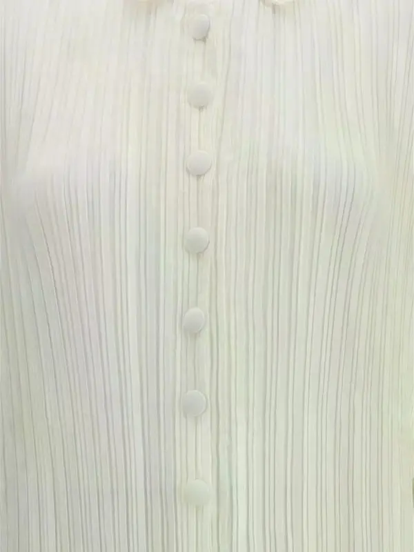 GONGDID DESIGN Pleated Buttoned Maxi Dress