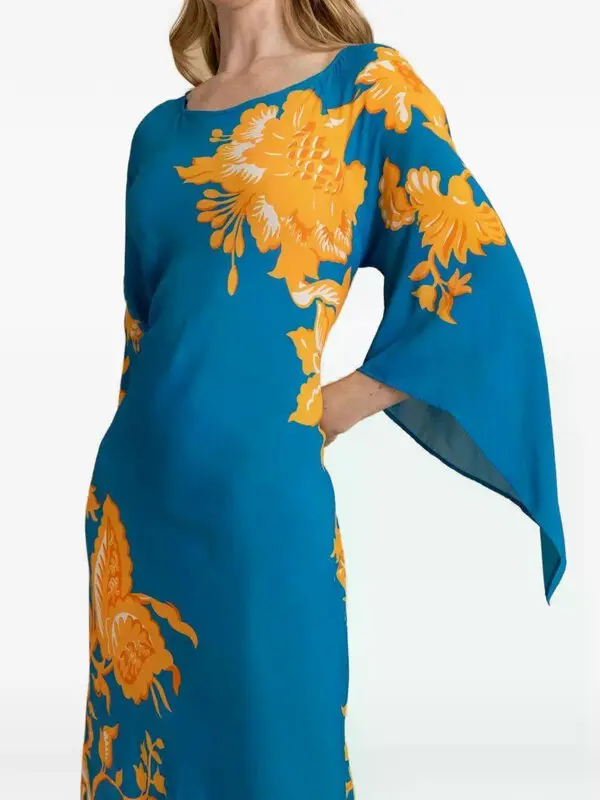Etro Floral Beach Maxi Dress - Blue