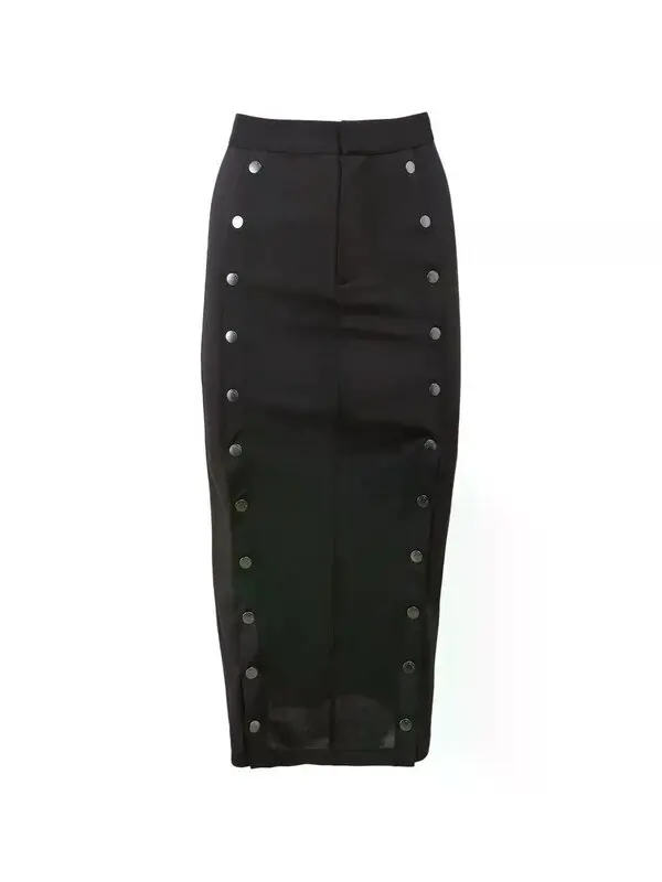 FLEUR DU MAL Button Panelled Midi Skirt
