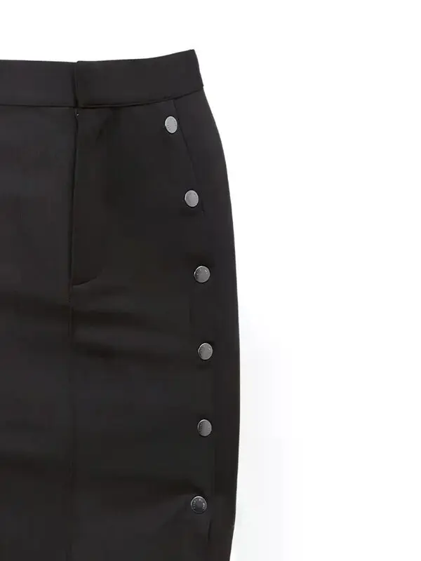 FLEUR DU MAL Button Panelled Midi Skirt