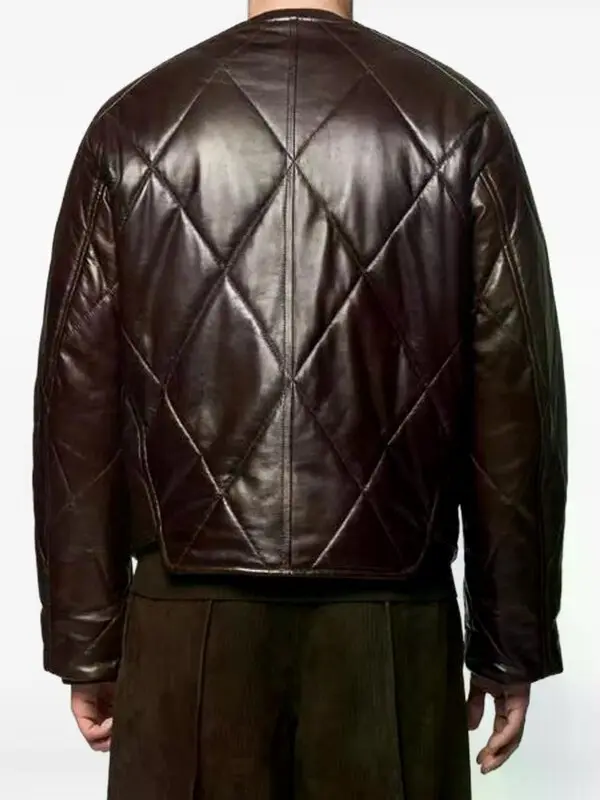 OMAR AFRIDI Quilted Leather Jacket