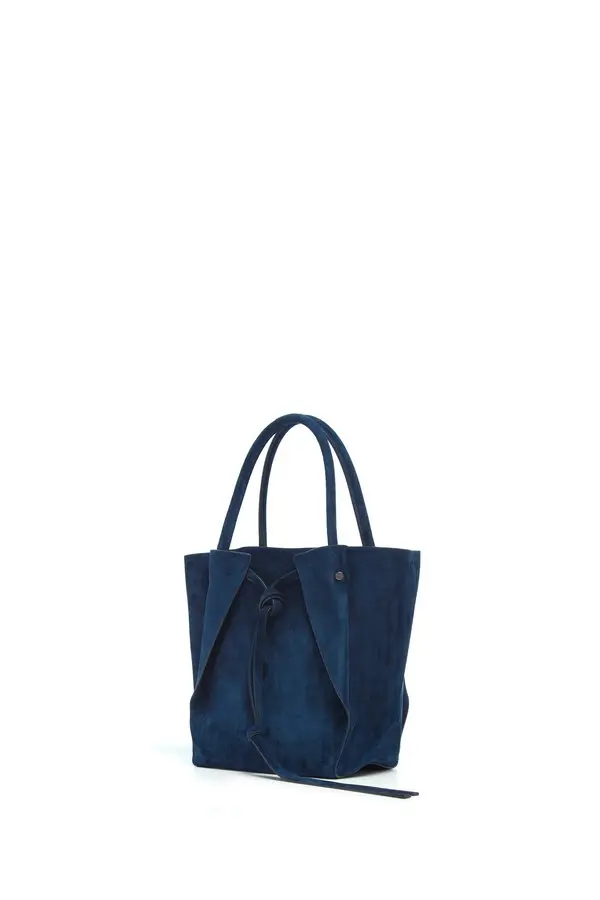 Gabriela Hearst Small Marija Tote Bag In Suede - Navy