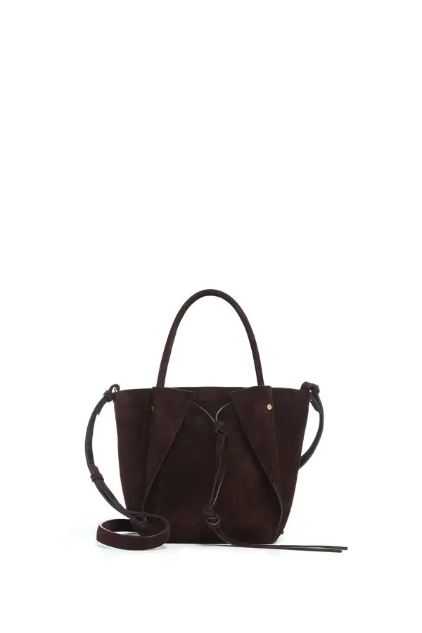 Gabriela Hearst Small Marija Suede Tote Bag - Chocolate