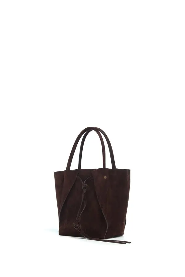Gabriela Hearst Small Marija Suede Tote Bag - Chocolate