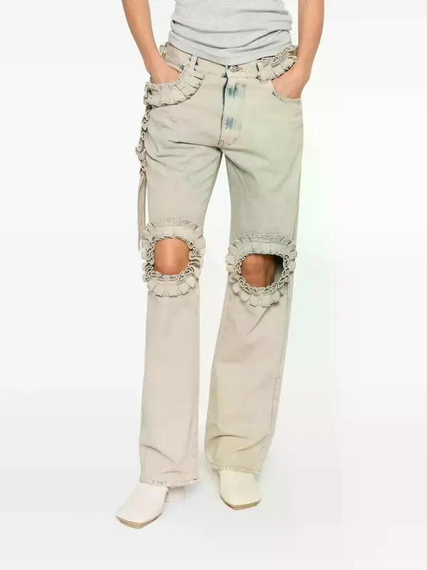 Coperni Ruffled Jeans