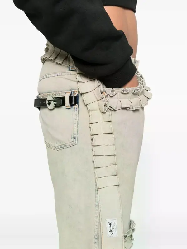 Coperni Ruffled Jeans