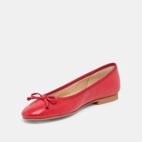 DOLCEVITA Ritla Ballet Flats - Cherry Leather