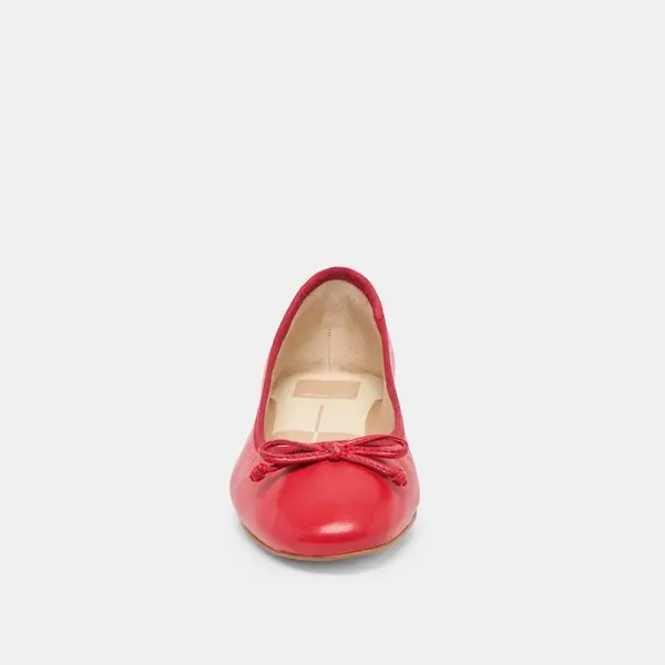 DOLCEVITA Ritla Ballet Flats - Cherry Leather
