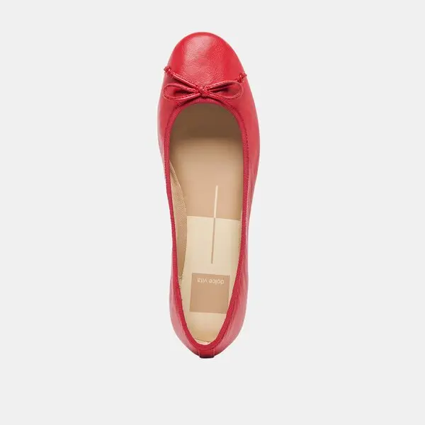 DOLCEVITA Ritla Ballet Flats - Cherry Leather