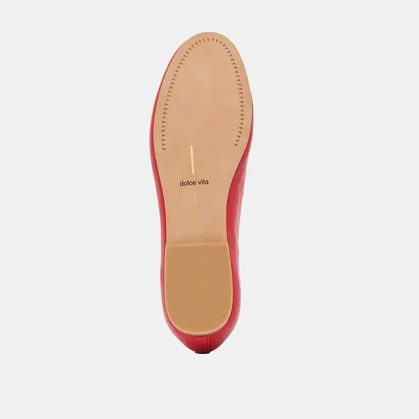 DOLCEVITA Ritla Ballet Flats - Cherry Leather