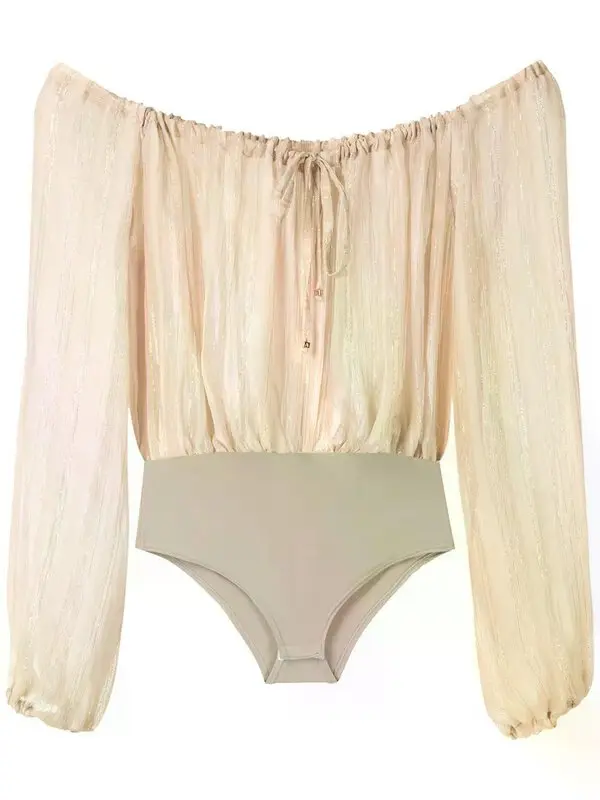 AMIR SLAMA Metallic Bodysuit