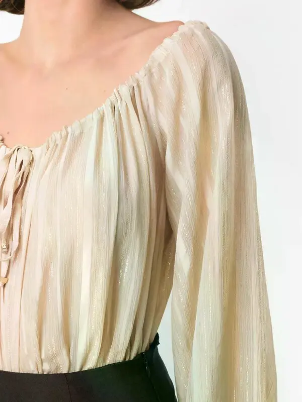AMIR SLAMA Metallic Bodysuit