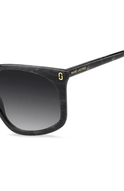 Marc Jacobs 57mm Square Sunglasses - Grey Marble/dark Grey Sf