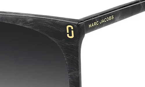 Marc Jacobs 57mm Square Sunglasses - Grey Marble/dark Grey Sf