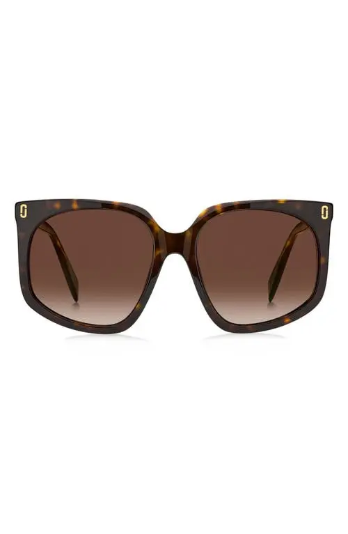Marc Jacobs 57mm Square Sunglasses - Havana/brown Sf