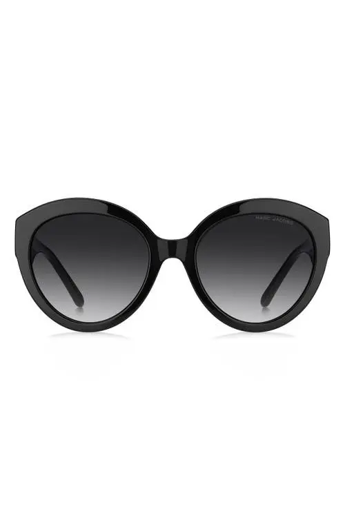 Marc Jacobs 56mm Cateye Sunglasses - Black/dark Grey Sf