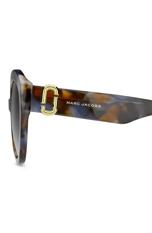 Marc Jacobs 56mm Cateye Sunglasses - Brown Blue Havana/grey