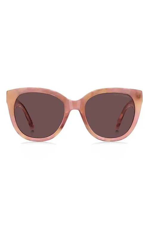 Marc Jacobs 54mm Cateye Sunglasses - Havana Pink/burgundy