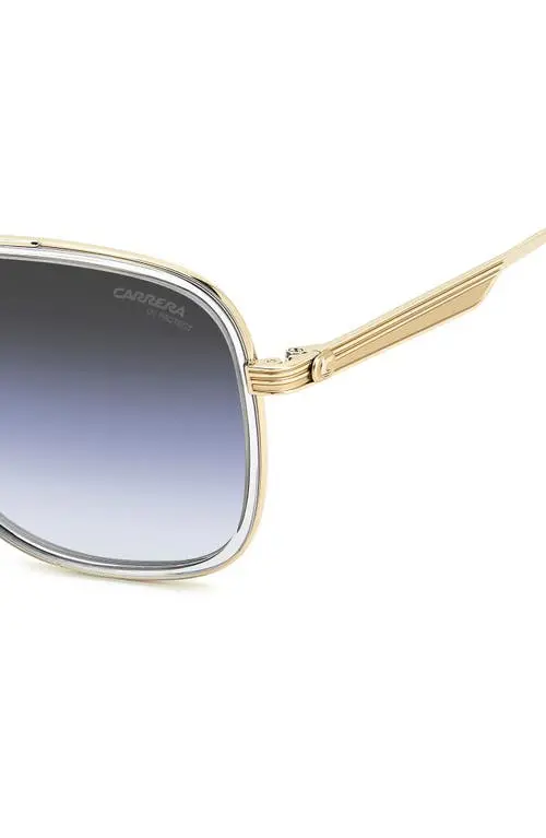 Carrera Eyewear 58mm Aviator Sunglasses - Grey/grey Azure
