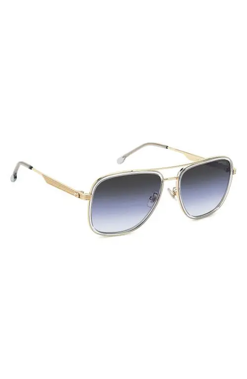 Carrera Eyewear 58mm Aviator Sunglasses - Grey/grey Azure