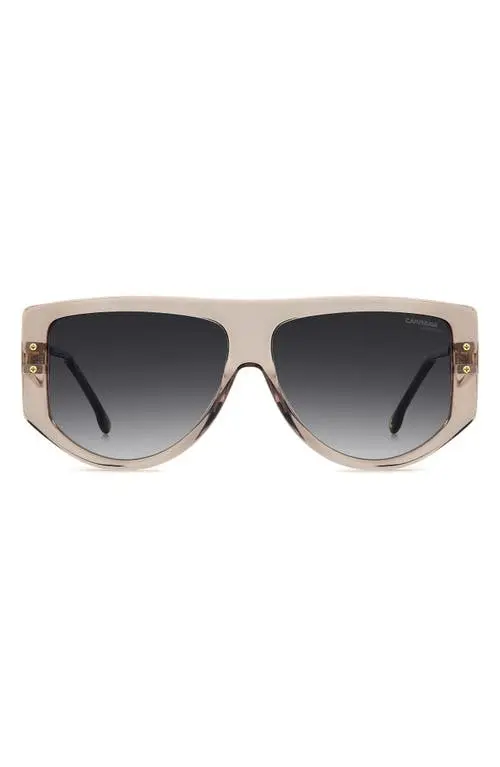 Carrera Eyewear 59mm Square Sunglasses - Nude/dark Grey Sf