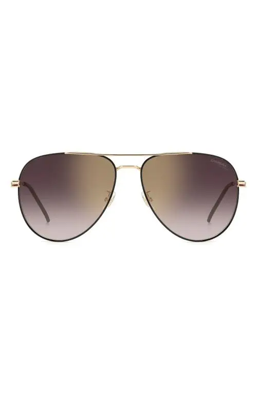 Carrera Eyewear 60mm Aviator Sunglasses - Gold Burgundy/gdsp Bursf