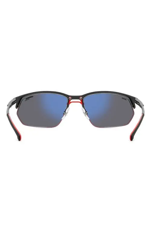 Carrera Eyewear 65mm Polarized Rectangular Sunglasses