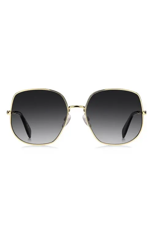 Marc Jacobs 59mm Square Sunglasses - Gold Black/dark Grey