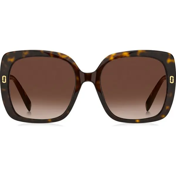 Marc Jacobs 56mm Square Sunglasses - Havana/brown Sf