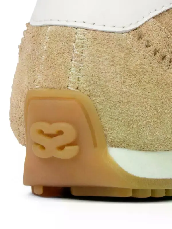Sandro Light Wave Suede Sneakers - Neutrals
